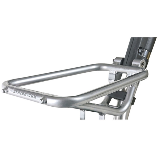 Silver aluminium STRIDA rear rack - STRIDA