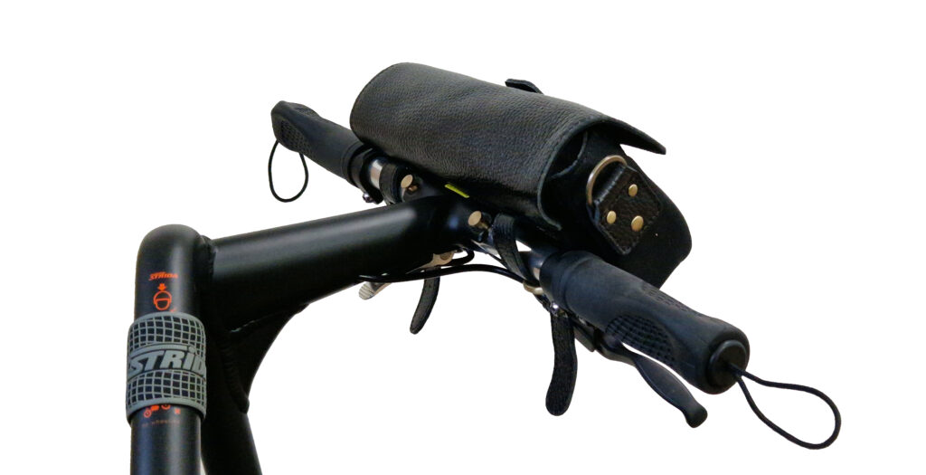 Leather STRIDA Handlebar Bag - STRIDA Folding Bikes
